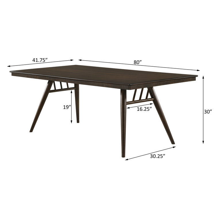 CDecor Home Furnishings Paloma Dark Walnut Rectangular Dining Table - Wayfair Canada